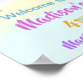 Mermicorn welcome party sign Magical birthday sign | Zazzle