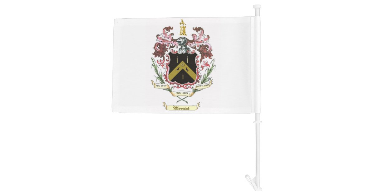 Merrick Family Crest Flag | Zazzle