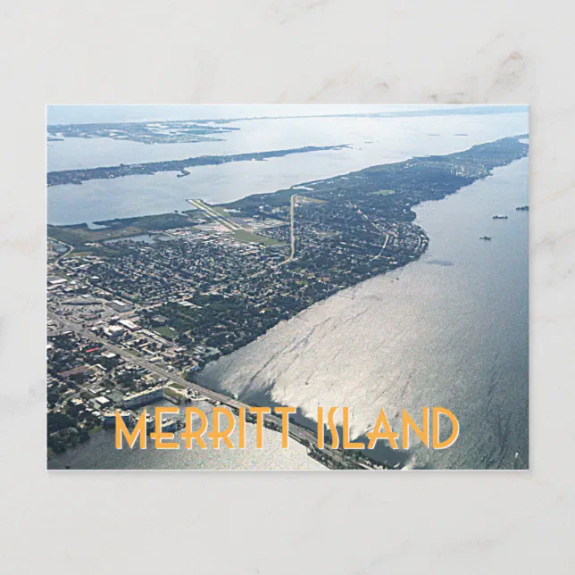 Merritt Island Florida aerial view Postcard | Zazzle
