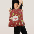 Merry and Bright Christmas Icons Holiday Tote Bag | Zazzle