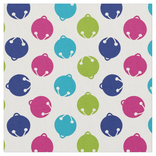 christmas bells fabric | Zazzle