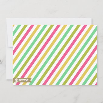 Merry and Bright Neon Colors and Stripes Photo Holiday Card | Zazzle
