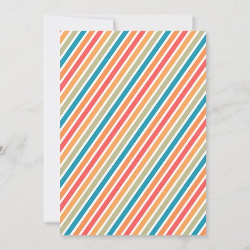 Merry and Bright Retro Colorful Christmas Party Invitation | Zazzle