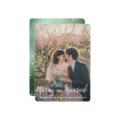 Merry And Married | First Couple Christmas | Photo Holiday Card | Zazzle