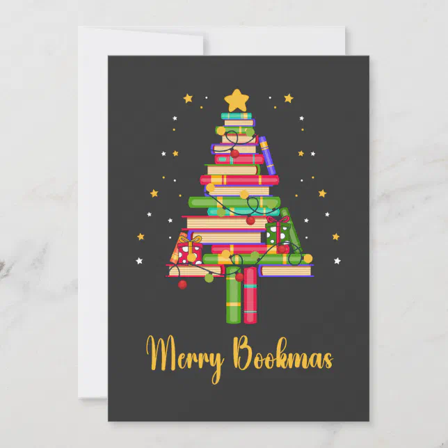 Merry Bookmas Invitation | Zazzle