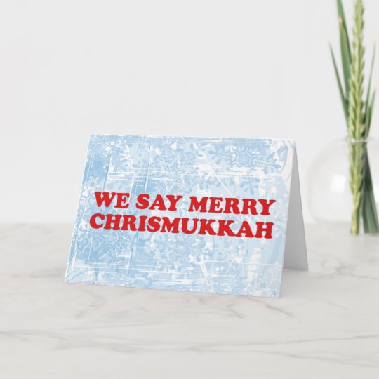 merry chrismukkah holiday card | Zazzle.com