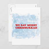 merry chrismukkah holiday postcard | Zazzle