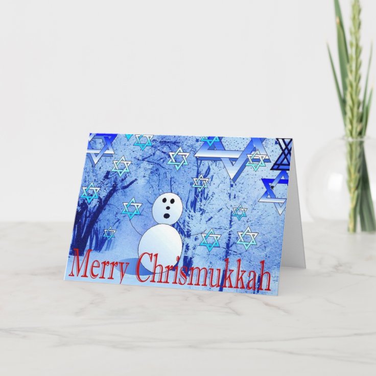 Merry Chrismukkah Jewish Christmas Greeting Card | Zazzle