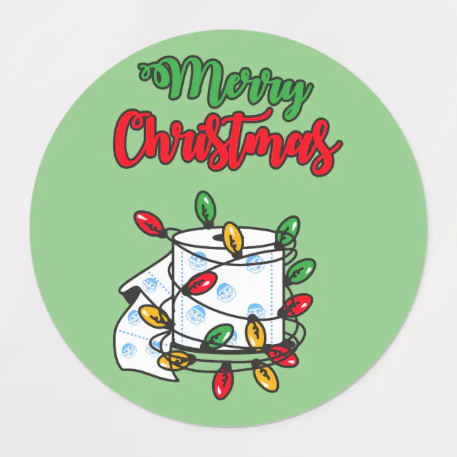 Merry Christmas 2020 - Toilet Paper Edition Labels | Zazzle