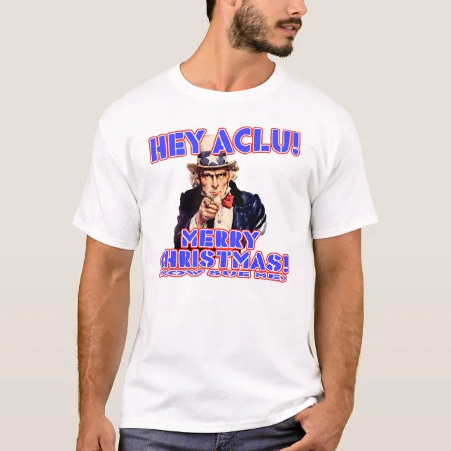 Merry Christmas ACLU T-shirt | Zazzle