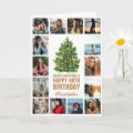 Merry Christmas and 40th Happy Birthday Photo Card | Zazzle
