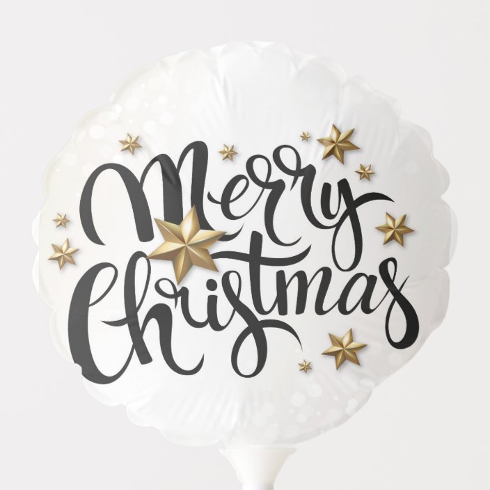 Merry Christmas Balloon | Zazzle.com