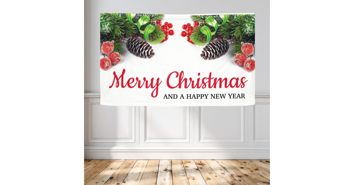 Merry Christmas Banner | Zazzle