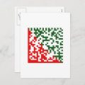 Merry Christmas Barcode Holiday Postcard | Zazzle