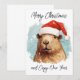 Merry Christmas Capybara Card | Zazzle
