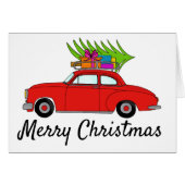 Merry Christmas Car with Gifts | Zazzle