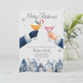 Merry Christmas Cocktail party greeting Invitation | Zazzle