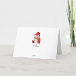 Merry Christmas cookie greeting card | Zazzle