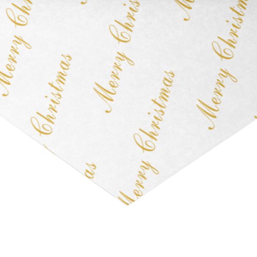 Merry Christmas Elegant Calligraphy Custom Text Tissue Paper | Zazzle