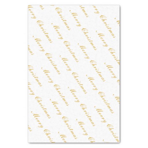 Merry Christmas Elegant Calligraphy Custom Text Tissue Paper | Zazzle
