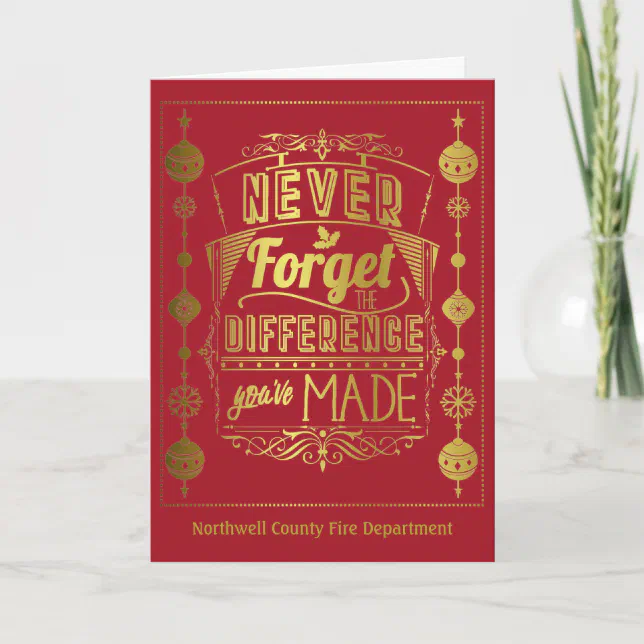 Merry Christmas Employee Staff Holiday Card | Zazzle