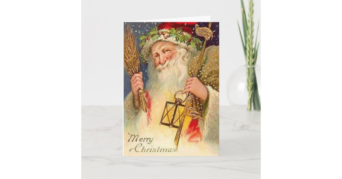 Merry Christmas, Father Christmas Holiday Card | Zazzle