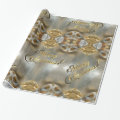 Merry Christmas Faux Gold Foil Script Elegant Chic Wrapping Paper | Zazzle