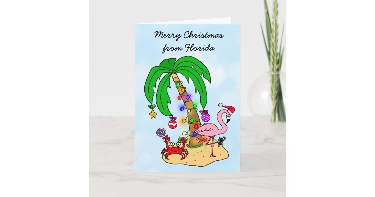 Merry Christmas Florida Humor Card | Zazzle