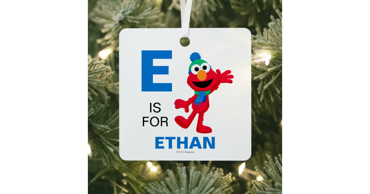 Merry Christmas from Elmo Metal Ornament | Zazzle