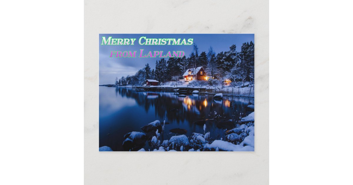 Merry Christmas from Lapland Postcard | Zazzle