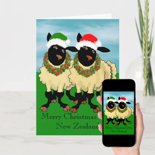 Merry Christmas from New Zealand Holiday Card | Zazzle