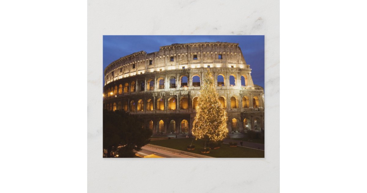 Merry Christmas from Rome Postcard | Zazzle