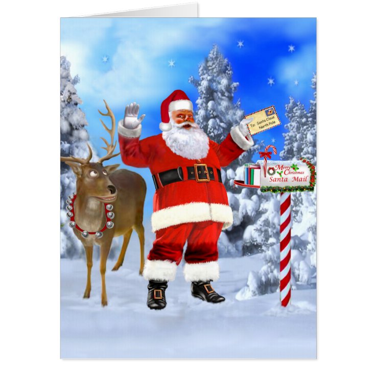 Merry Christmas from Santa Card | Zazzle