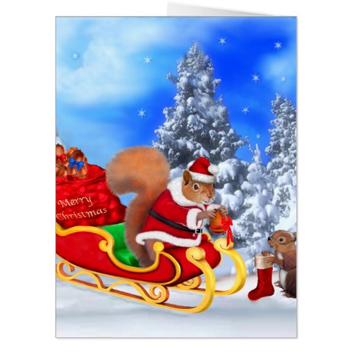 Merry Christmas from Santa Card | Zazzle