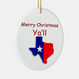 Merry Christmas From Texas Ornament | Zazzle