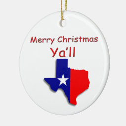 Merry Christmas From Texas Ornament | Zazzle