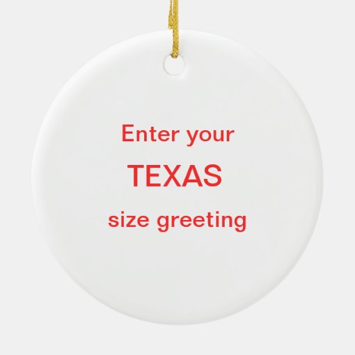 Merry Christmas From Texas Ornament | Zazzle