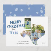 Merry Christmas from Texas Three Photo Card | Zazzle