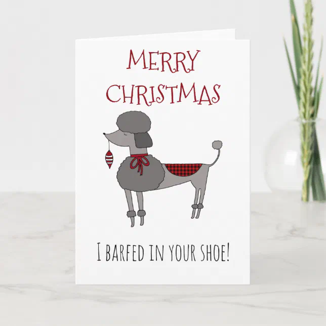 Merry Christmas from the Dog Holiday Card | Zazzle