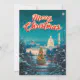 Merry Christmas From Washington Dc Vintage Retro Holiday Card | Zazzle