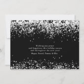 Merry Christmas Glitter Silver Greeting Card | Zazzle