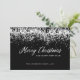Merry Christmas Glitter Silver Greeting Card | Zazzle