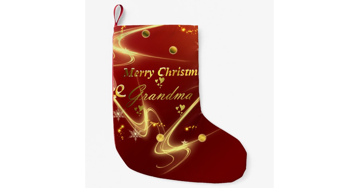 merry christmas grandma stocking | Zazzle