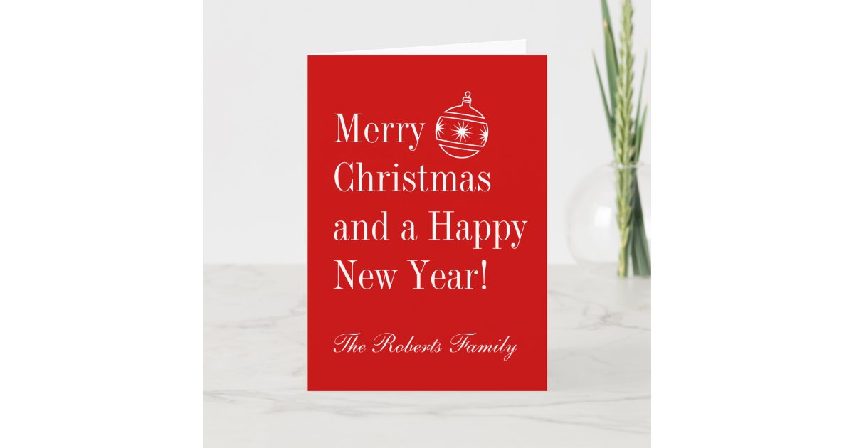 Merry Christmas greeting cards | personalized name | Zazzle