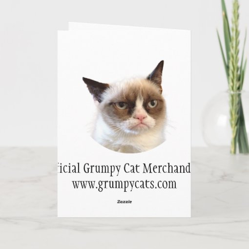 Merry Christmas Grumpy Cat Holiday Card | Zazzle