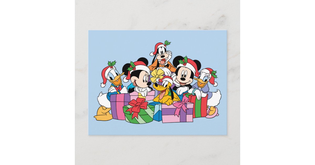 Merry Christmas | Holiday Cheer Group Postcard | Zazzle