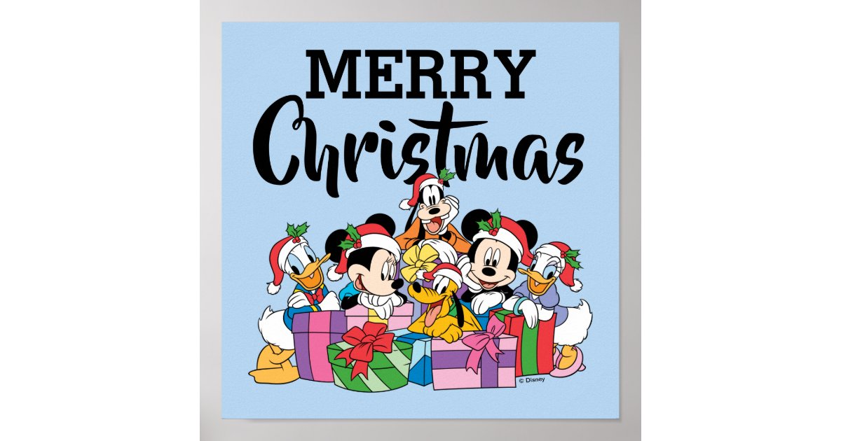 Merry Christmas | Holiday Cheer Group Poster | Zazzle