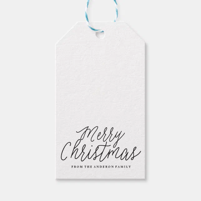 MERRY CHRISTMAS holiday christmas Gift Tags | Zazzle