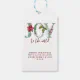 Merry Christmas holiday gift tags Joy | Zazzle
