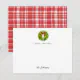 Merry Christmas Holiday Wreath Note Card | Zazzle